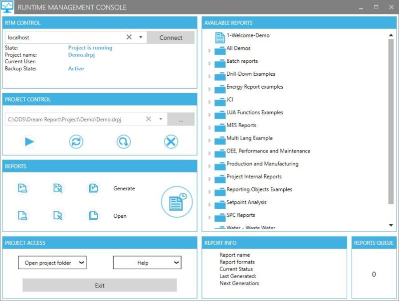 THE USER INTERFACE - Dream Report